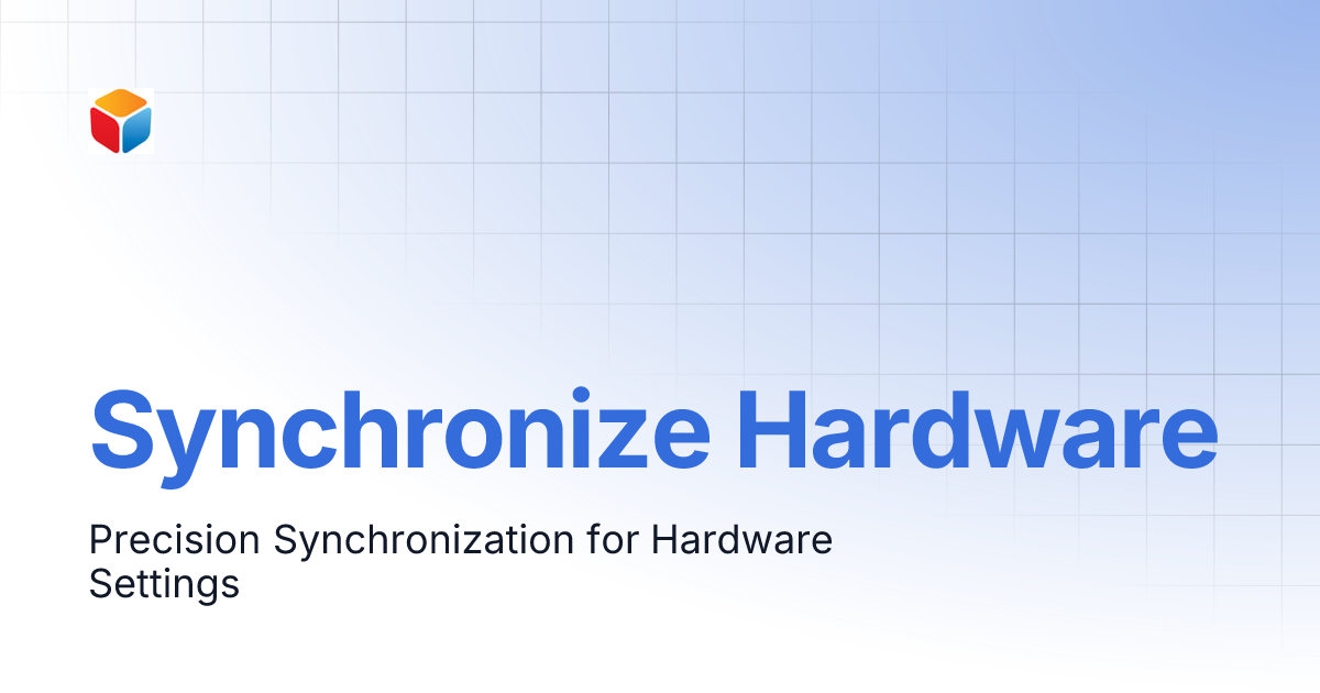 Synchronize Hardware | Redundancy Management Framework | Vega Systems